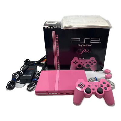 Sony Playstation 2 Pink Console Limit Edition SCPH-77000 PK PS2 W/Box ...