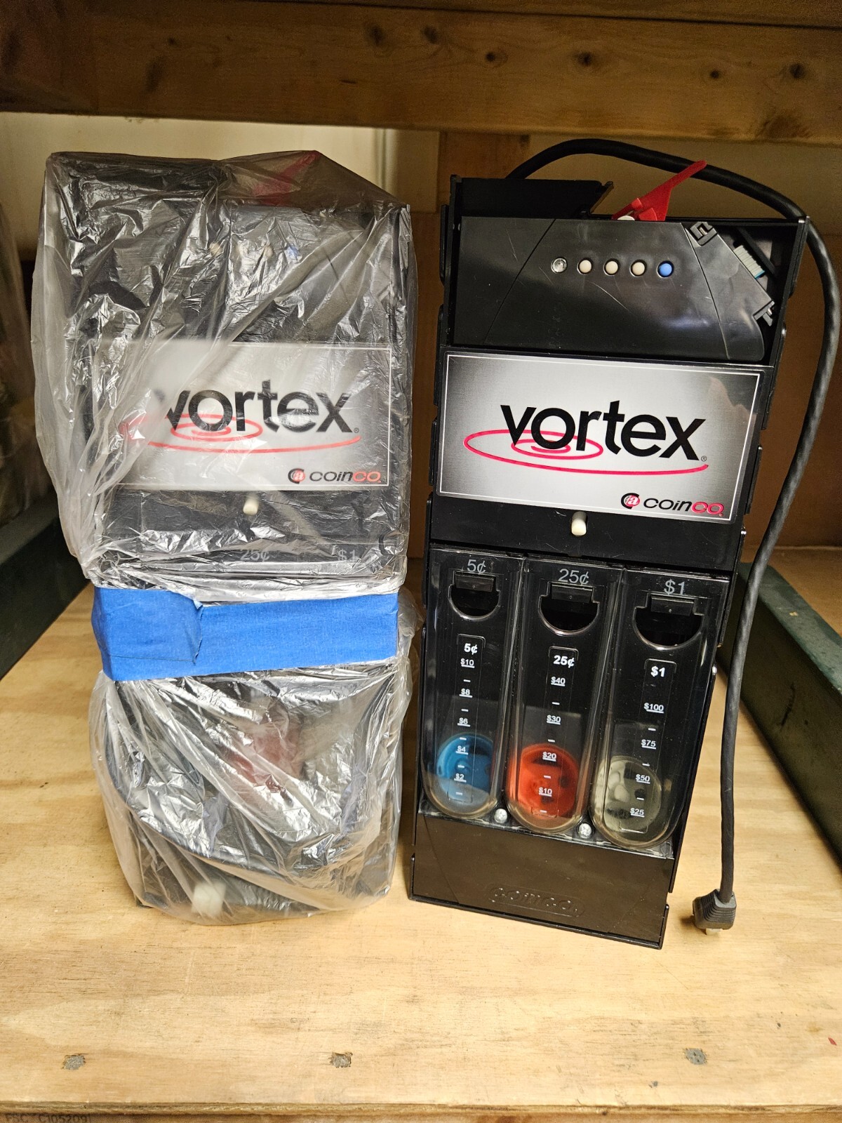 Coinco Vortex VTX102 3-Hopper MDB Coin Acceptor Changer HIGH Capacity 5 ...