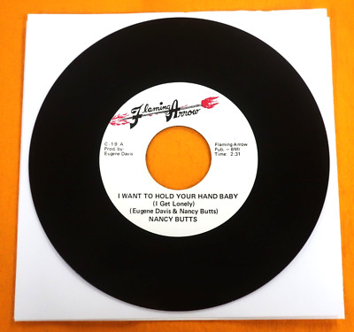 Nancy Butts – I Want To Hold Your Hand Baby (I Get Lonely) 7" Flaming ...