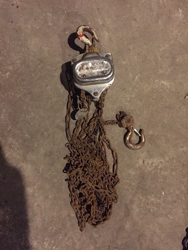 1/2 TON Ingersoll Rand Manual Chain Fall Hoist 10ft Lift 1000 Lb | eBay