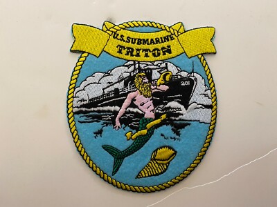 PK729 Reproduction WW2 US Navy Submarine Patch USS Triton WA9 | eBay