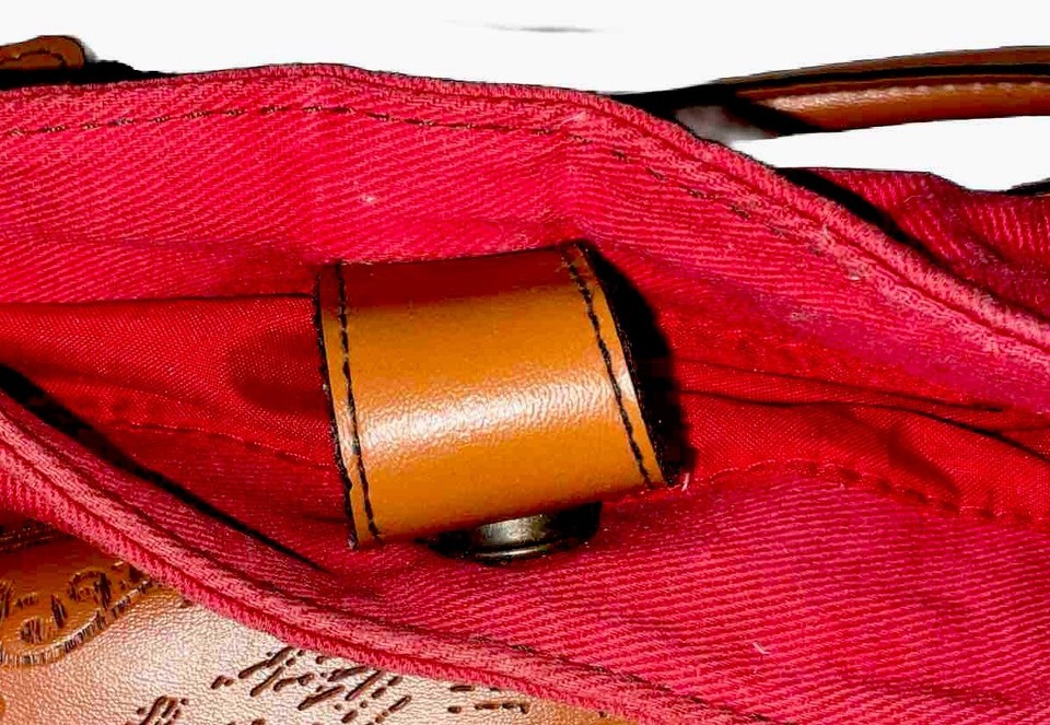 Disney Winnie The Pooh Canvas Shoulder BagTote Red Embossed Snap Long ...