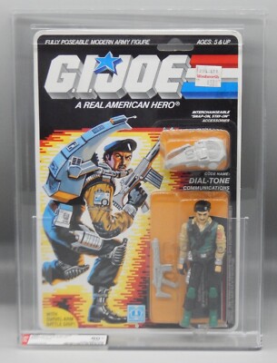 1987 Vintage AFA 80+ Hasbro GI JOE Dial Tone SEALED action figure MOC ...