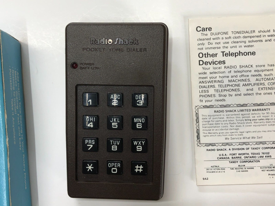 Radio Shack Mini Tonedialer Untested | eBay