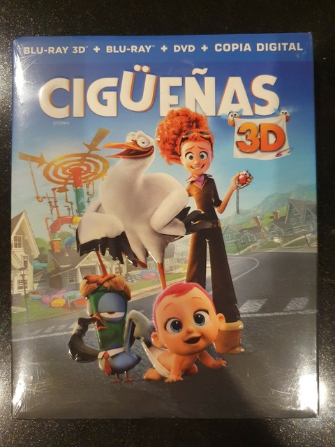 Storks (Blu-ray/DVD, 2016, 3-Disc Set, 3D Includes Digital Copy) for ...