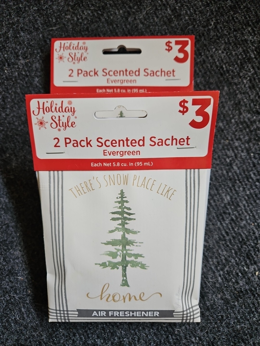 2 Pack Scented Sachet Evergreen Scent Air Freshener (2pcks of 2) 4 ...