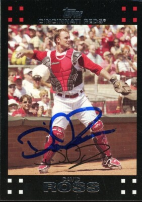 2007 Topps DAVID ROSS Signed Card autograph AUTO REDS CUBS DODGERS ...
