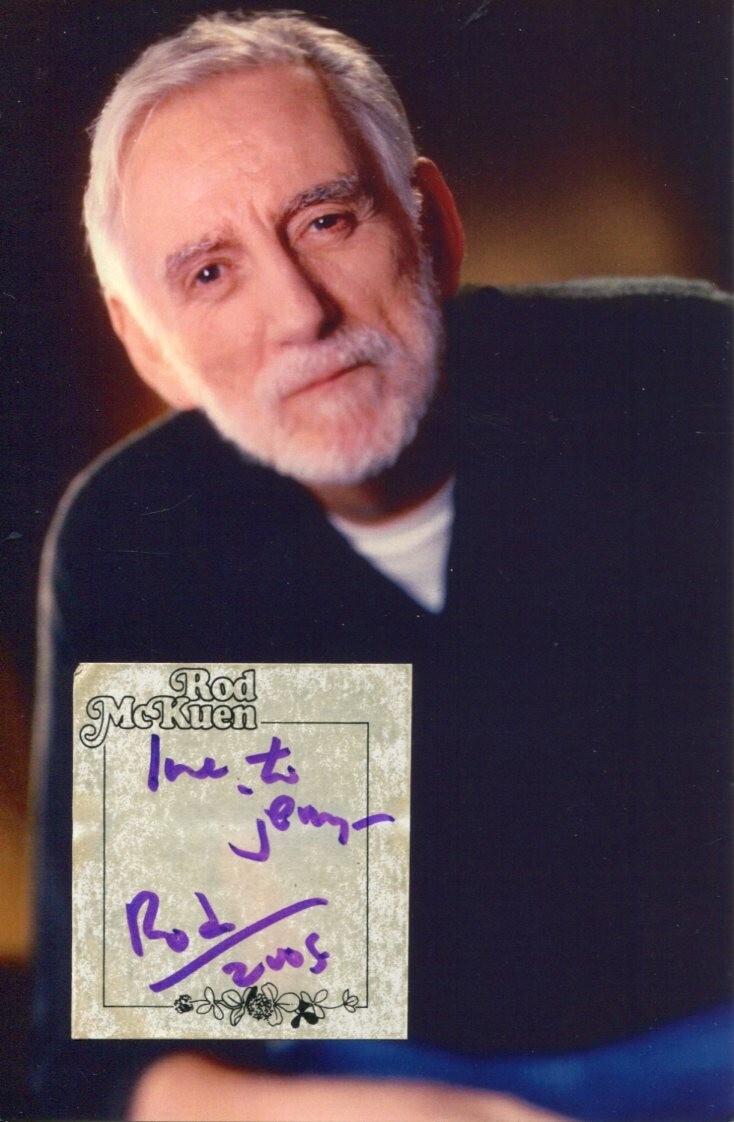 Rod McKuen Signer Songwriter Poet Author Composer Signed Autograph Photo | eBay