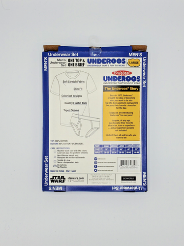 2000's STAR WARS DISNEY UNDEROOS Mens Tank & Briefs L Vintage Underwear ...