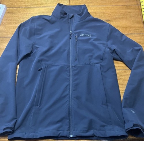 Marmot M3 Softshell Outdoor Hiking Mountain Full Zip Black Jacket Men's ...