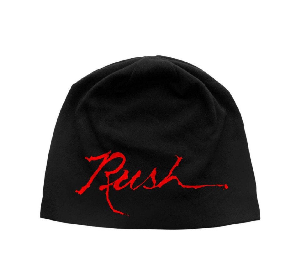 Rush Mütze Beanie Cap Band Logo 2112 Nue offiziell Schwarz jersey print ...