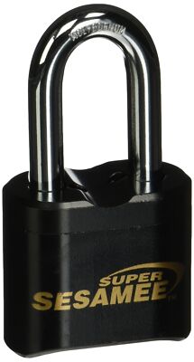 Sesamee K637 4 Dial Bottom Resettable Combination Brass Padlock with 2 ...