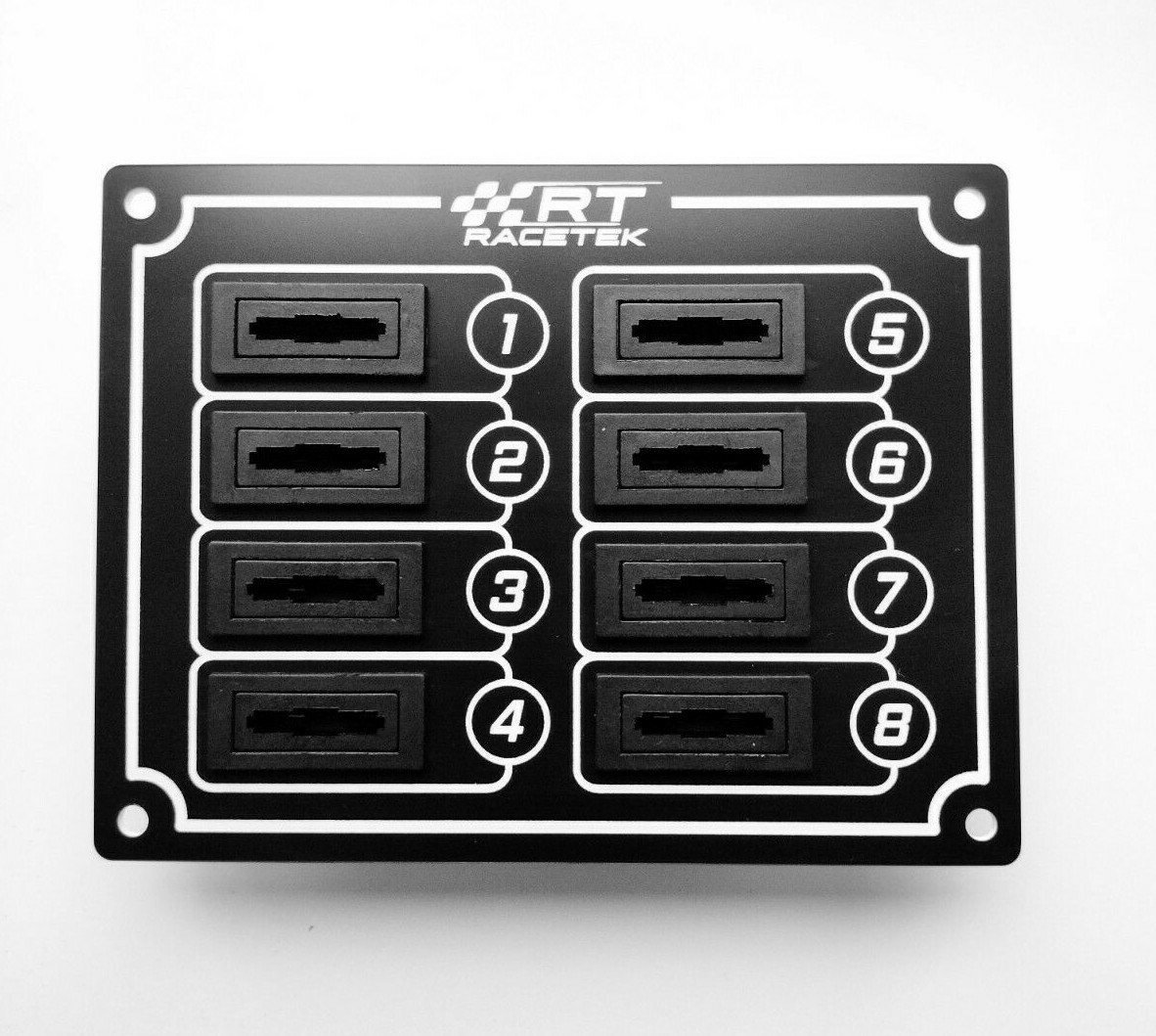 Race Car Fuse Panel Holder Box Rally Kit Car Boat HGV 12V 24V RACETEK ...
