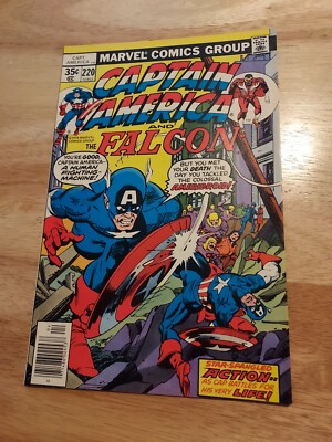 Captain America #220 and The Falcon (1978) 9.4 NM/ Ameridroid Appears ...