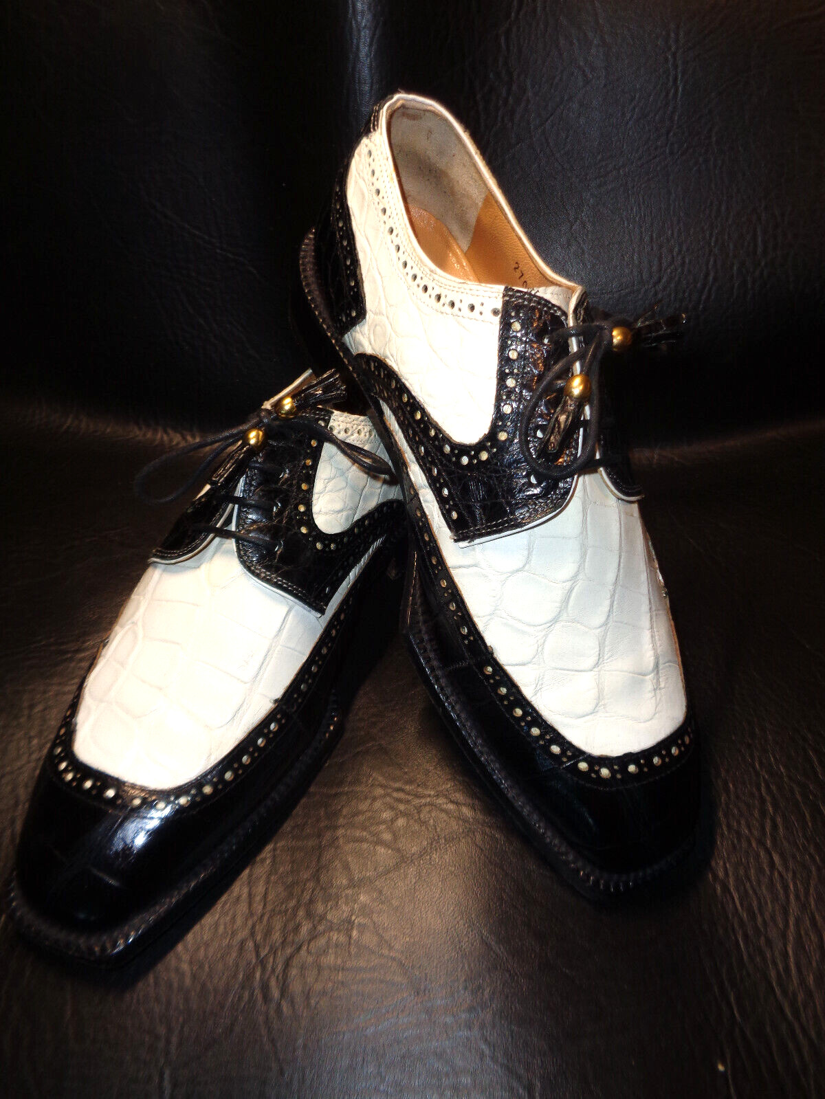 Rare - Nice - Mauri - Genuine Alligator - Two Tone Sp… - Gem