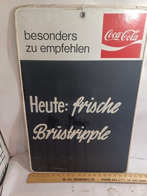 Coca-Cola German Sign | eBay