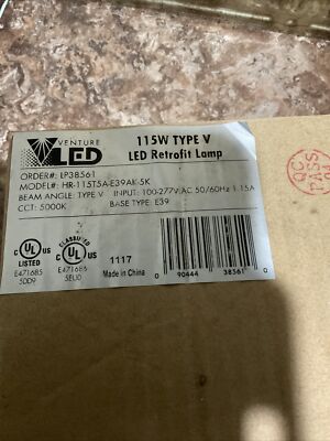 Venture LED 115W Type V Retrofit Lamp HR-115T5A-E39AK-5K E39 Base | eBay