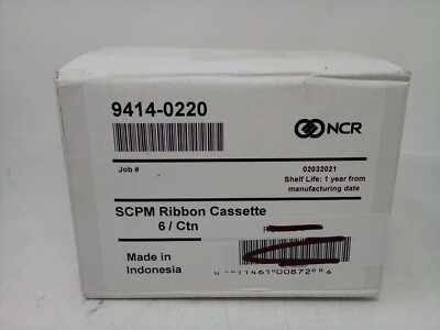 NCR SCPM Ribbon Cassette 9414-0220 | 6 Ctn | eBay