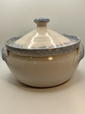 Backwoods Pottery Lidded Crock/Covered Casserole Pot Signed DW Hussey ...