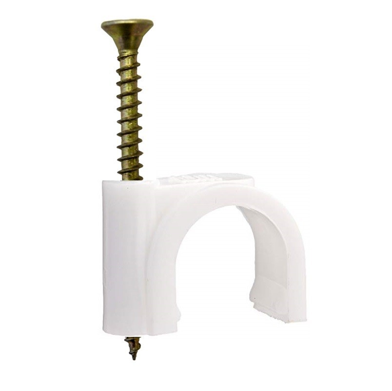 Cable Clips with Screws Round 6mm 7mm 8mm 9mm 10mm 11mm 12mm Coaxial ...