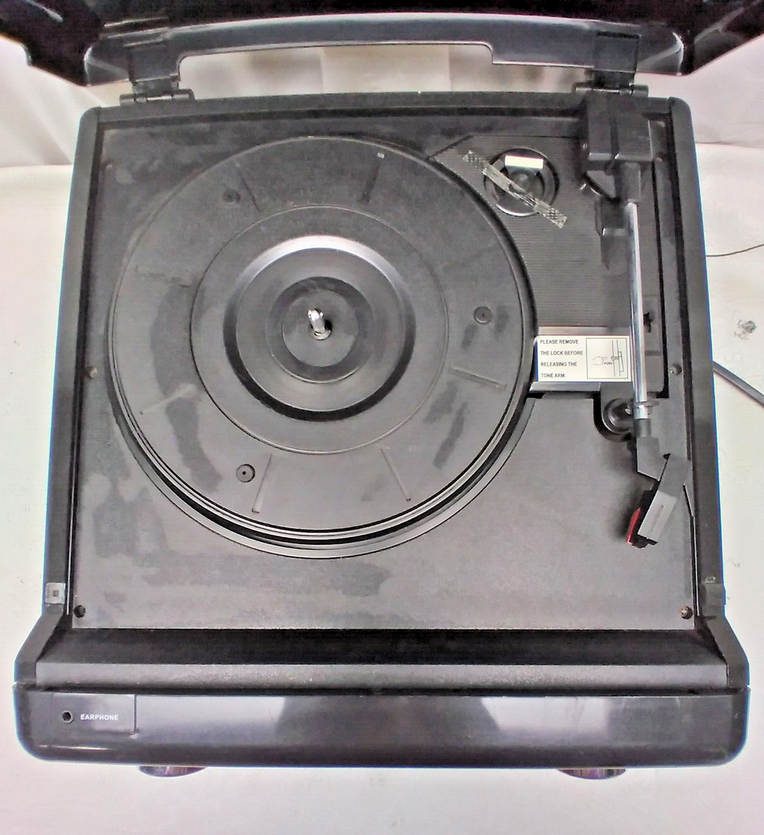 Electro Brand Model 9203 Amfm Cassette Record Player Cd Vintage