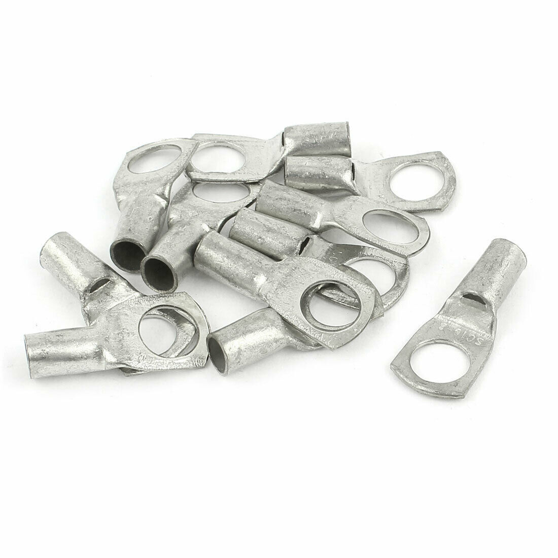 11 Pcs 10mm2 Cable Copper Lug Terminal Connector for 6mm 1/3" Dia Bolt ...