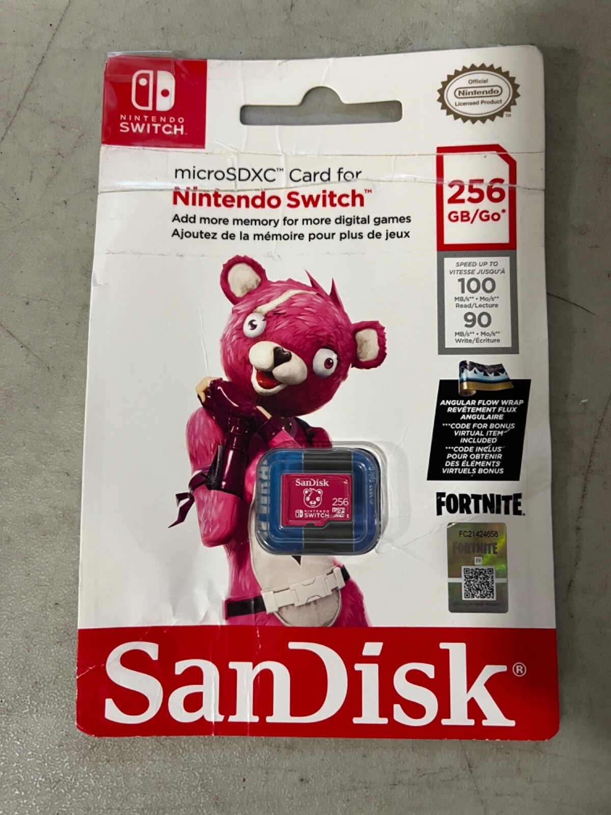 SanDisk 256GB microSDXC Card Licensed for Nintendo Switch, Fortnite ...