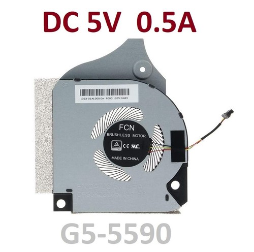 063NYM For DELL INSPIRON G5-5590 G5 P82F CPU Cooling Fan DC5V 0.5A ...