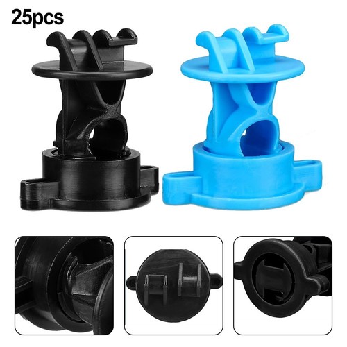 Pack of 25 Plastic Screw Tight Round Post Insulators for Fence Wire ...