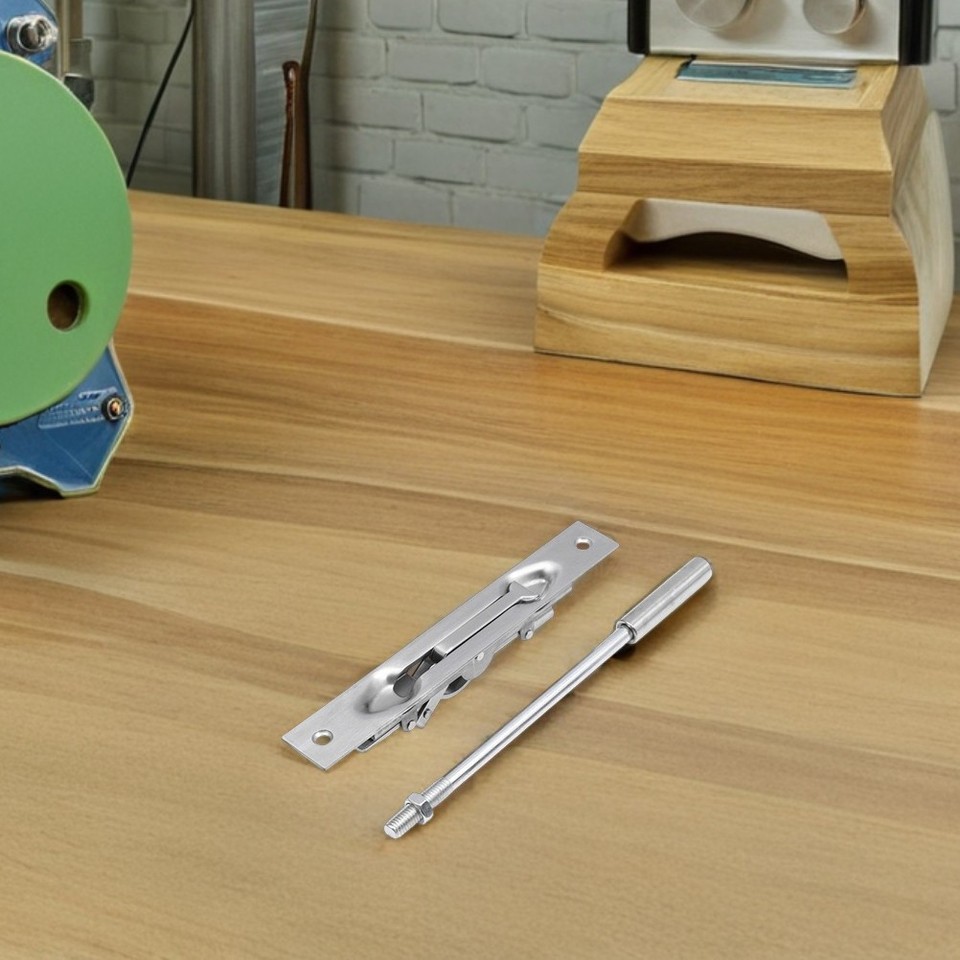 2 Sets Front Door Hardware Stainless Steel Latch Lock Sliding Locks ...