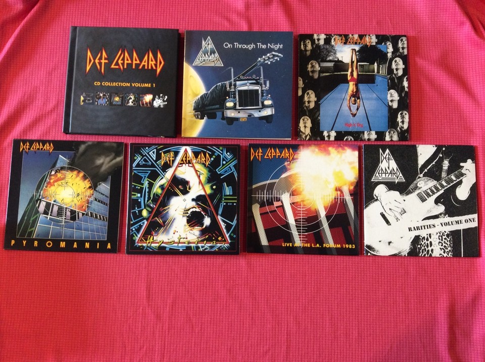 Def Leppard The Collection Volume 1 - 6 CD Book Box Set Super Rare High ...