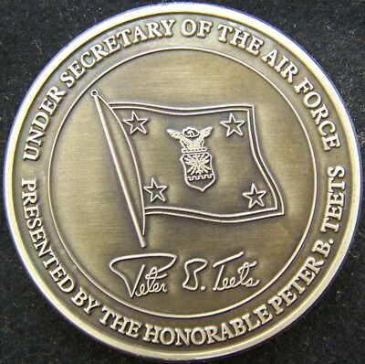Under Secretary of the Air Force Peter B Teets Challenge Coin | eBay