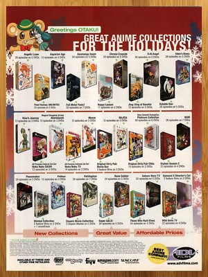2006 ADV Films Anime Print Ad/Poster Full Metal Panic/Evangelion/NOIR ...