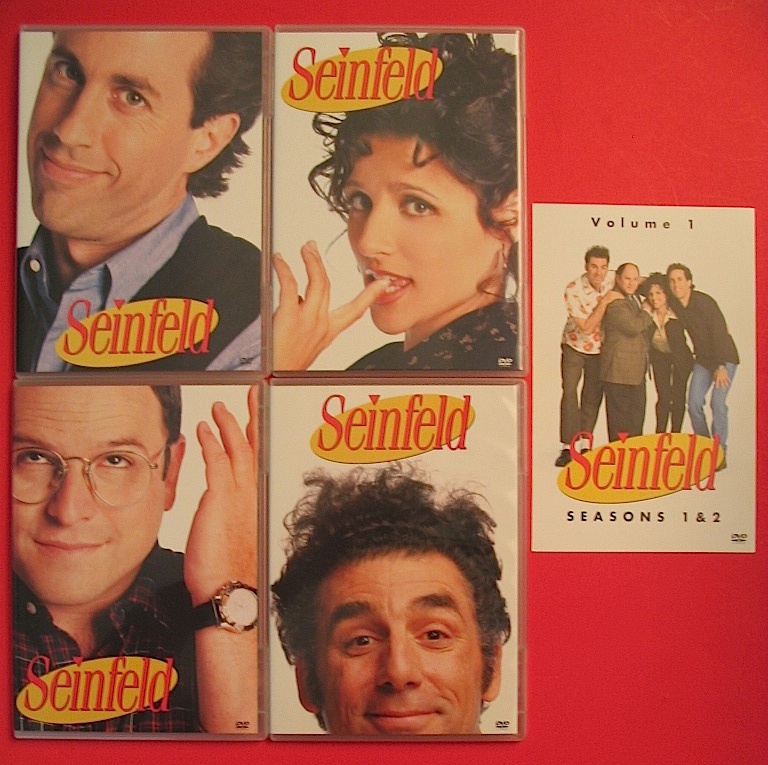 Seinfeld Seasons 1 & 2 DVD 4-Disc Box Set Original Full-Screen Format w ...