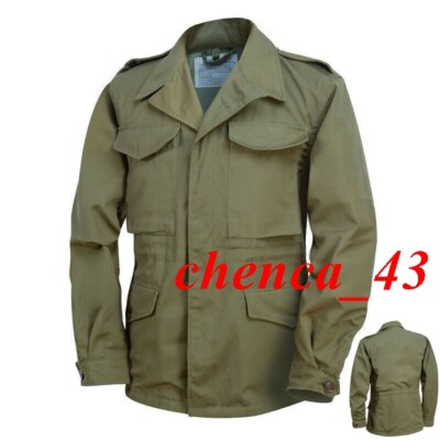 WW2 US Military M43 Field Jacket Reproduction WWII U.S. ARMY M1943 ...