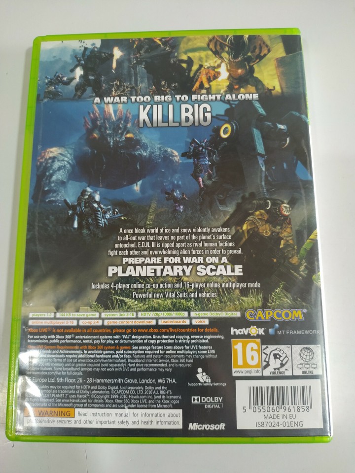 Lost Planet 2 Capcom - Game Xbox 360 EU PAL Edition | eBay