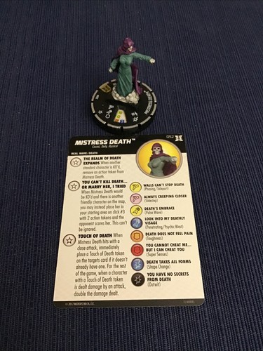 Mistress Death Heroclix W/ Card #052 | eBay