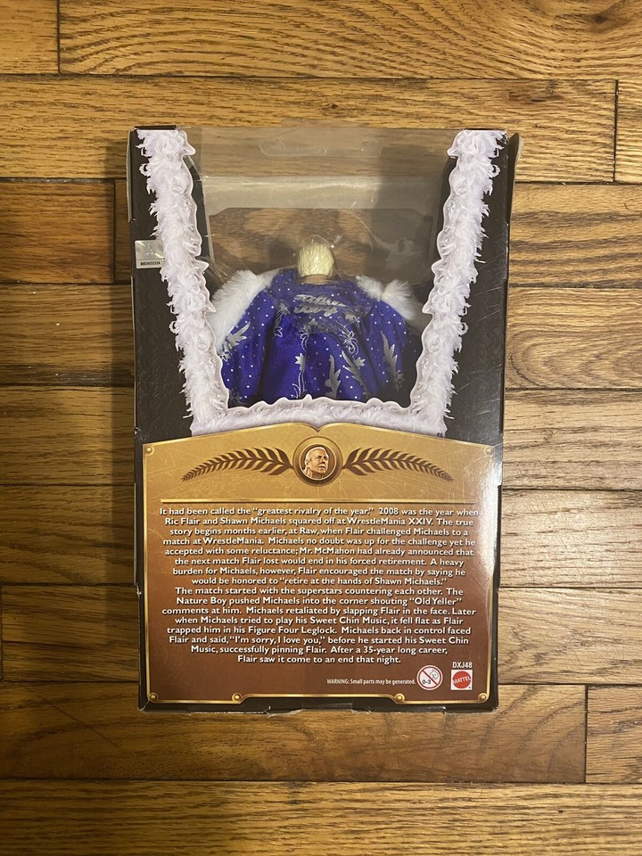 WWE Mattel Ric Flair (Blue & White Robe) Defining Moments Action Figure ...