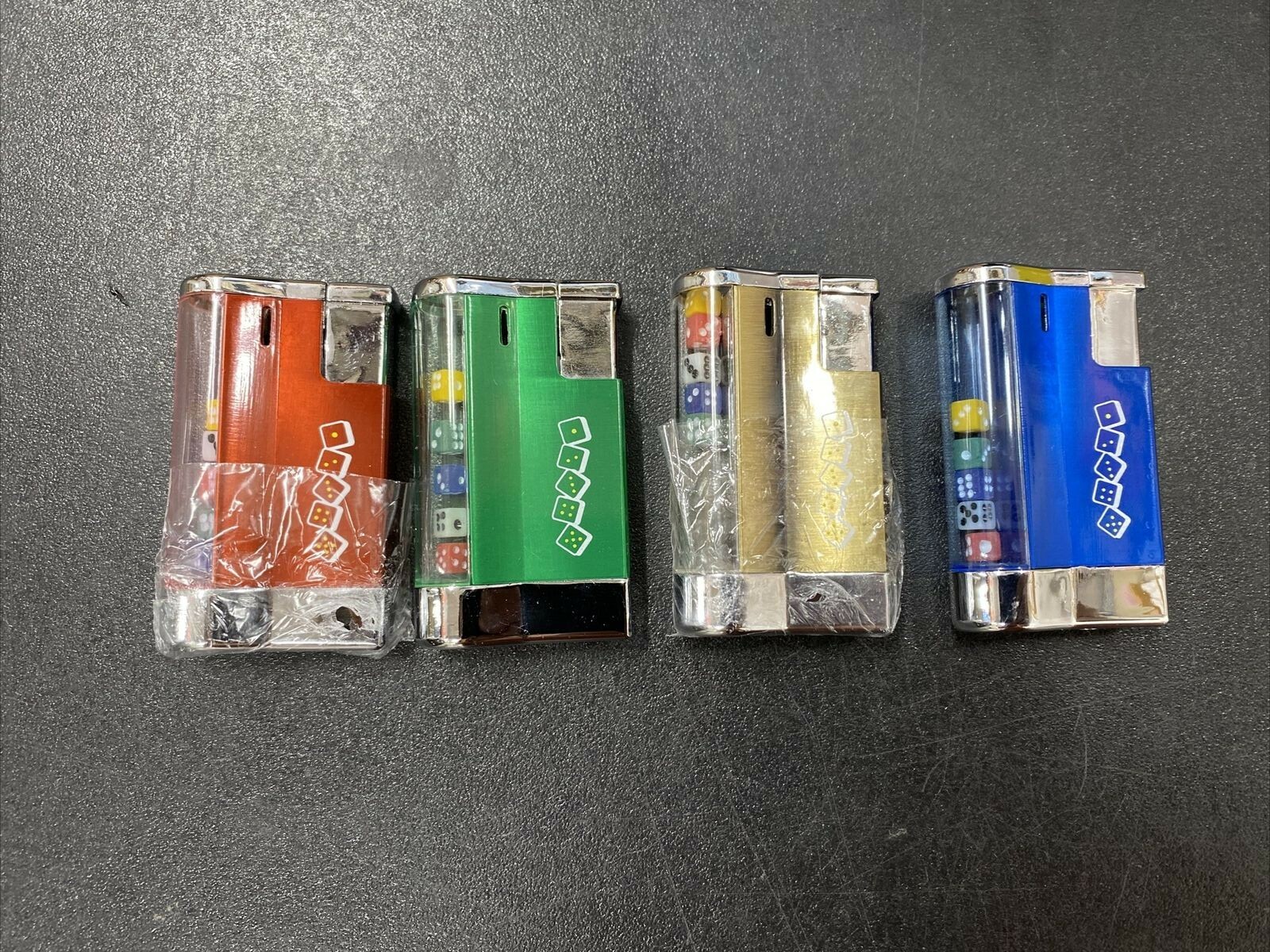 ( 4 ) Z Best View Lighter With 5 Dice Silver Color | eBay