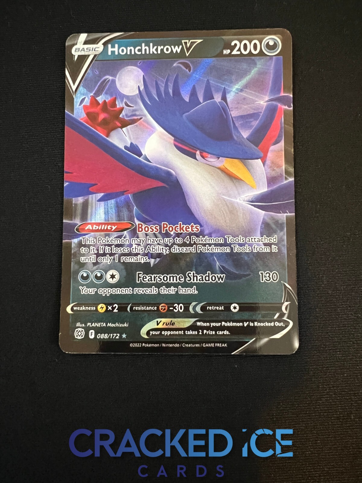 Honchkrow V 088/172 Brilliant Stars Ultra Rare Holo Pokemon Card NM-M ...