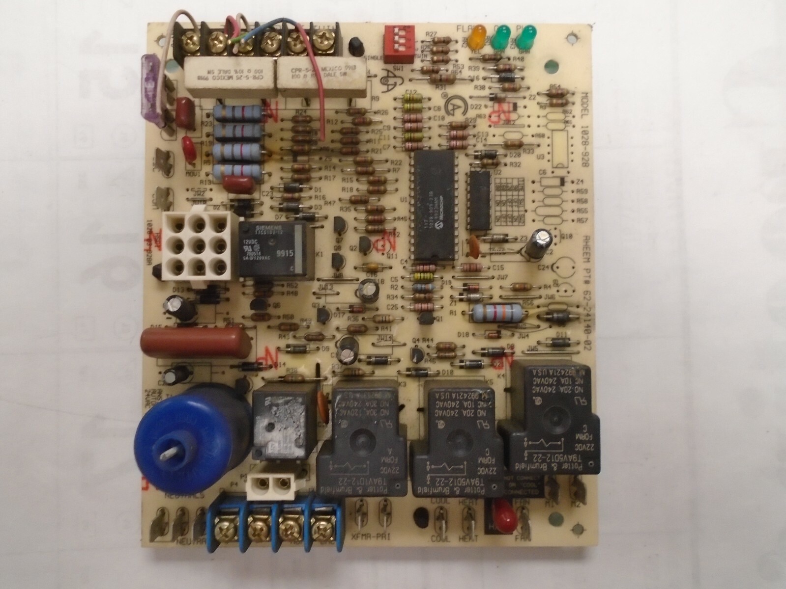 Rheem Ruud 62-24140-02 Furnace Control Circuit Board 1028-928 | eBay