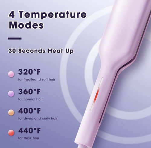 NOVUS Pro Ionic Hair Waver Curling Iron Wand 1 1/4 Inch | eBay