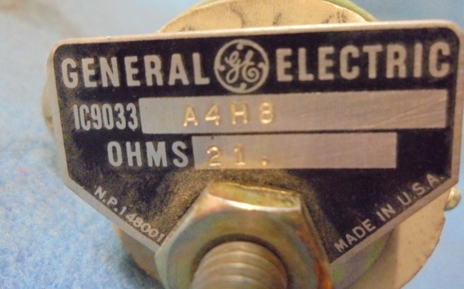 GE - GENERAL ELECTRIC RESISTOR, IC9033A4H8, 21 OHM, 5.4 AMPS, FORM A | eBay