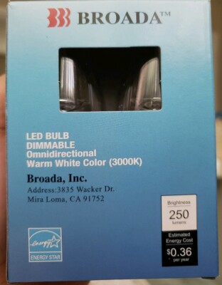 LED Bulbs 2 Pack Dimmable 3000K C12 3W 250 Lumens Candelabra Warm White ...