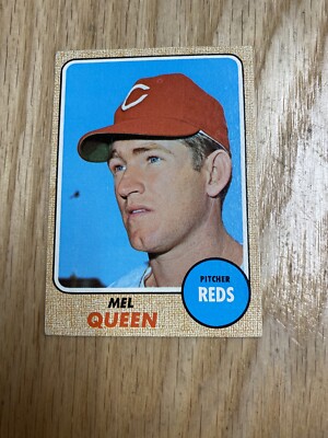 1968 Topps Baseball Mel Queen Cincinnati Reds Card #283 | eBay