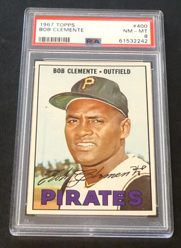 1967 Topps Bob Clemente #400 Baseball Card PSA 8 NM-MT Centered ...