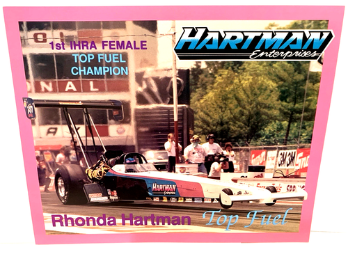 VINTAGE RHONDA HARTMAN IHRA FIRST FEMALE TOP FUEL CHAMPION DRAG RACING ...