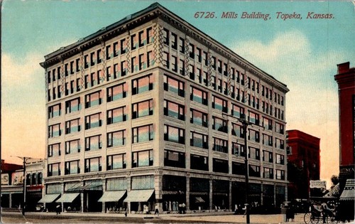 Vintage Postcard Mills Building Topeka KS Kansas F-709 | eBay