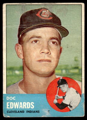 1963 Topps Doc Edwards #296 Cleveland Indians Baseball Card | eBay