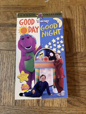 Barney Good Day Good Night VHS | eBay
